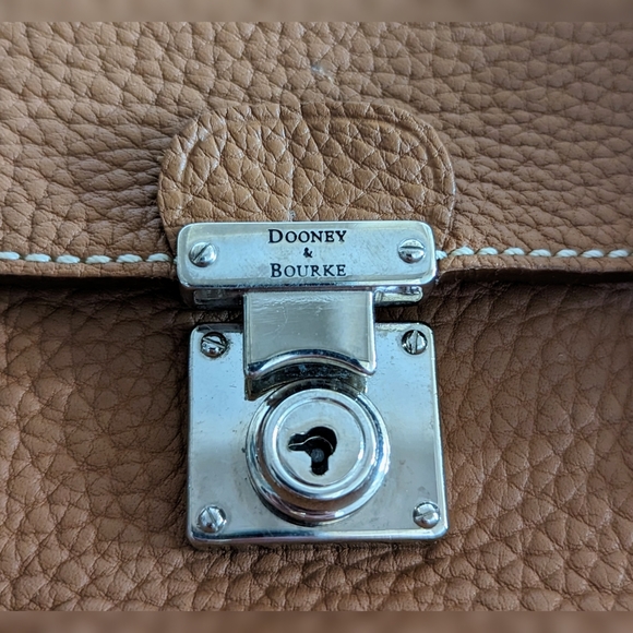 Dooney & Bourke | Bags | Dooney Bourke Small Flap Push Lock Satchel ...